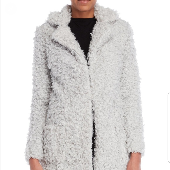 Romeo & Juliet Couture | Jackets & Coats | Romeo Juliet Fuzzy Faux Fur Coat In Grey | Poshmark